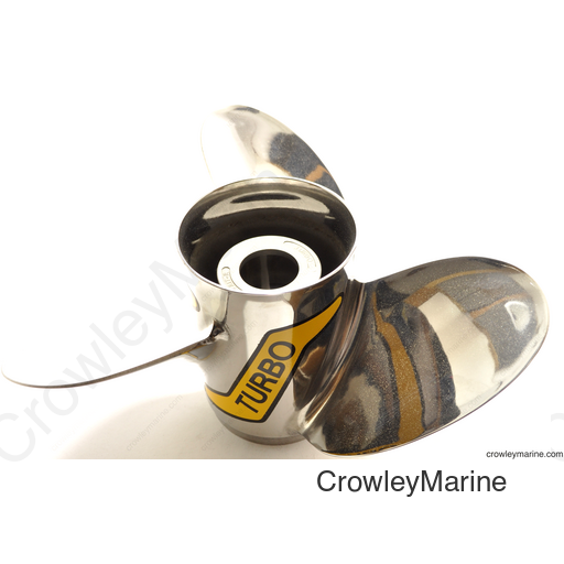 MAR-14221-TR-E0 Turbo 1 Prop - 3 Blade 14.25x21RH Stainless Steel - Yamaha Motors | Crowley Marine