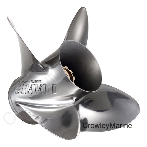 831916L65 Bravo I [Sterndrive] Prop - 4 Blade 15.25x28RH Stainless ...