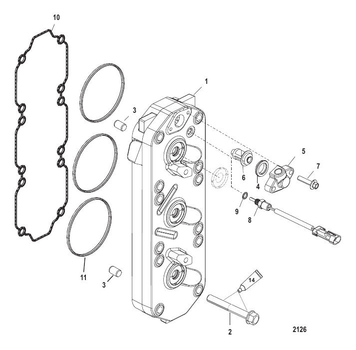 Cylinder Head - Serial Range Race Outboard 200XS DFI (2.5L) ROS ...